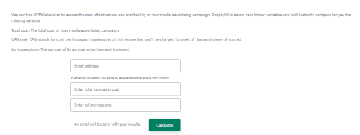 How To Use Free Shopify CPM Calculator For Ad Campaigns