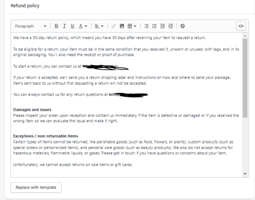 How To Create Shopify Refund, Privacy, And Terms Of Service