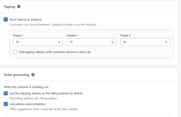 How To Set Up Tipping Options For Online Orders On Shopify